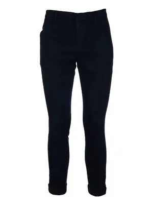 DONDUP Turn-up Skinny Trousers - Black