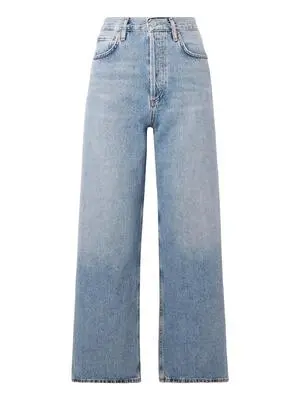AGOLDE High-waist Wide-leg Denim Trousers - Gray