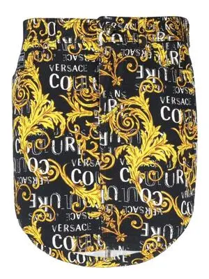 Versace Printed Mini Skirt - Black