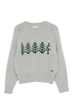 IL GUFO Il Gufo Tree Intarsia Knitted Jumper