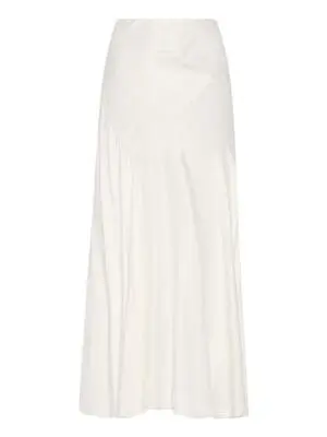 THE ROW Asymmetrical Silk Skirt - Off White
