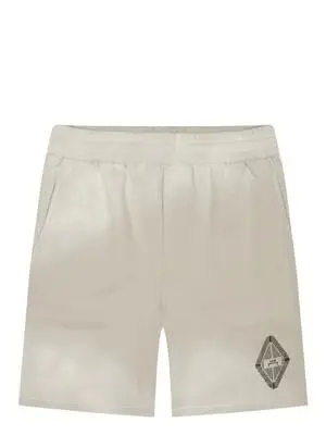 A-COLD-WALL* Elasticated-waist Track Shorts With Diamond Print - Nude