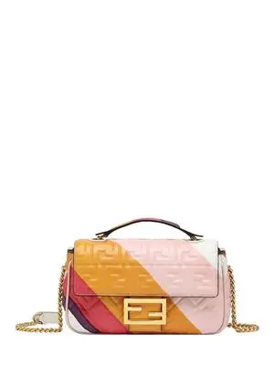 Fendi Medium Baguette Chain Shoulder Bag - Pink