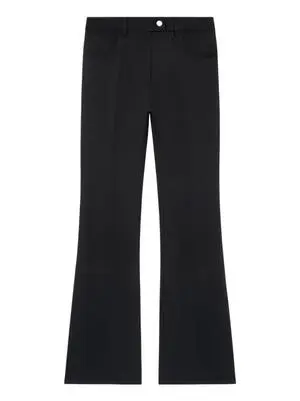 COURREGES Courrèges 70s Twill Bootcut Pants - Black