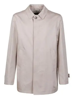 Herno Single-breasted Coat - Gray