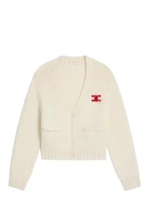 Celine Cardigan In Cashmere And Silk - Off White