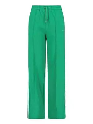 P.a.r.o.s.h Logo Embroidered Straight Leg Trousers - Green