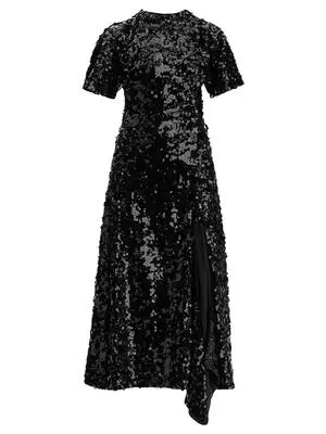 GANNI Ganni Sequined Short Sleeve Dress