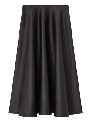 GANNI Midi Skirt - Black