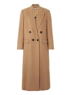 Stella McCartney Oversized Double-breasted Wool Coat - Brown