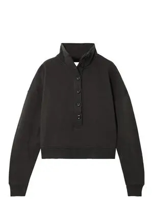 Citizens Of Humanity Long Sleeve Button-down Sweatshirt - Chocolate