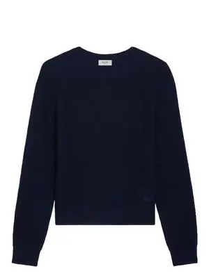 Celine Crewneck Sweater In Wool - Navy Blue