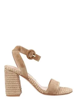 GIANVITO ROSSI Gianvito Rossi Luana Ankle Strap Block Heel Sandals