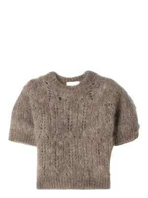 Citizens Of Humanity Openwork Knitwear With Short Sleeves - Brown