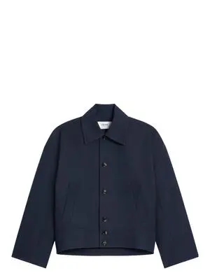 Celine Cotton Wool Gabardine Jacket - Navy