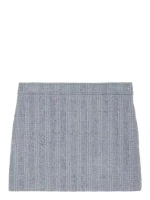 GUCCI Gucci Mid-Rise Tweed Mini Skirt