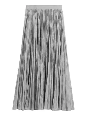 TOTEME Totême A-Line Midi Skirt Light Grey