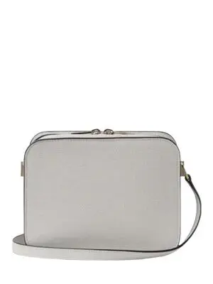 VALEXTRA Logo Shoulder Bag - Gray