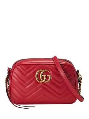 GUCCI Gucci Small Matelassé Shoulder Bag With GG Logo