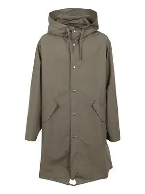 JIL SANDER Logo Hooded Parka - Green