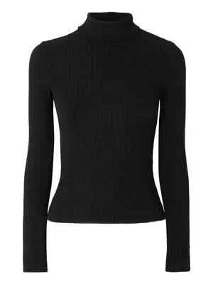 Citizens Of Humanity Ribbed Turtleneck Top - Black