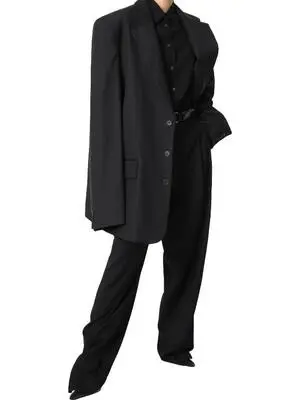 THE FRANKIE SHOP Gelso Oversized Blazer - Black