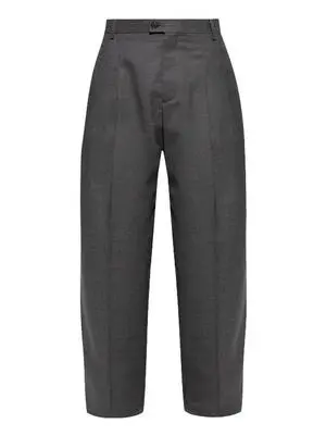 Kenzo Weave Straight Leg Tailored Pants - Black