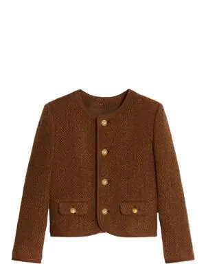 CELINE Celine Chelsea Jacket In Mohair Wool Tweed