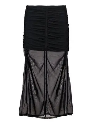 DIESEL® Gathered Midi Skirt - Black