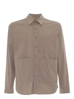 Aspesi Pouch-pocket Classic Collar Shirt - Gray