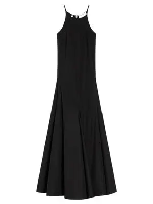 Sportmax Cactus Cotton Flared Dress - Black