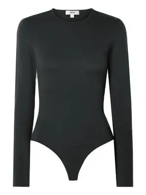 AGOLDE Stretch Thong Bodysuit - Black