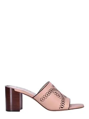TOD'S Kate 75mm Mules - Nude