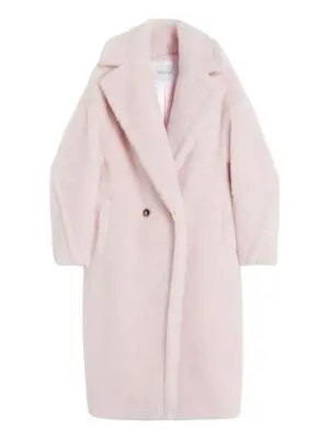 Max Mara Max Mara Tedgirl Button-Up Long Coat Pink