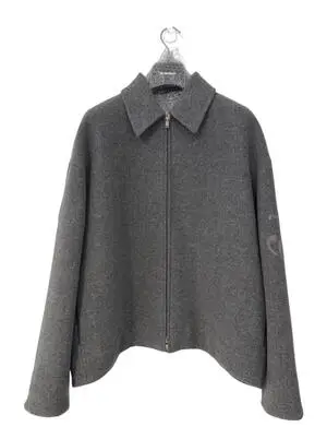 JIL SANDER Long-sleeve Collared Zip-up Jacket - Black