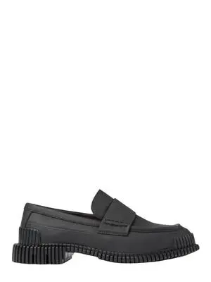 Camper Pix Ribbed Detailing Leather-sole Loafers - Black