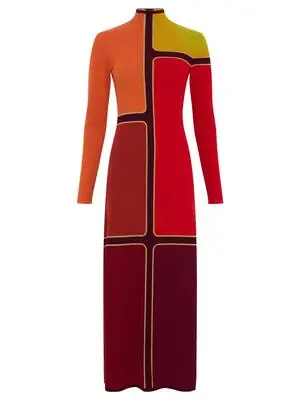 Gabriela Hearst Long Sleeve Maxi Dress - Red