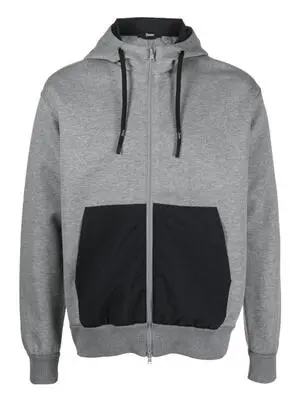Herno Drawstring Hooded Bomber Jacket - Gray