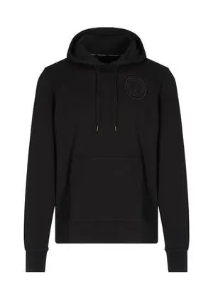 Canada Goose Long Sleeve Hooded Sweatshirt With Front Pockets - Black