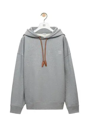 Loewe Long-sleeved Drawstring Hoodie - Grey