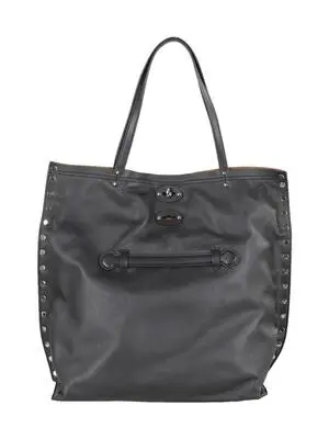ZANELLATO Aspasso Studded Medium Tote Bag - Black
