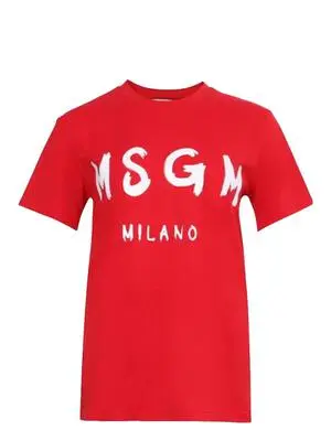 MSGM Logo T-shirt - Red