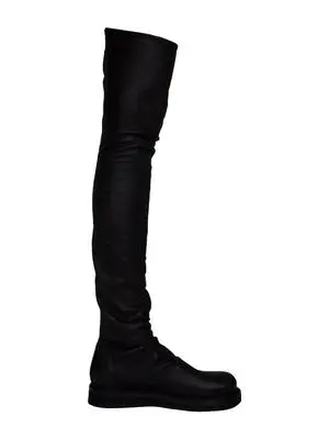 Rick Owens Stretch Over-the-knee Boots - Black