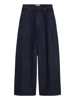 Max Mara Weekend Max Mara Tabella Wide Leg Jeans Navy Blue