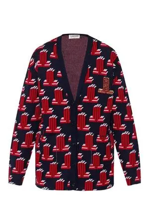 LANVIN Wool Knitted Cardigan - Black