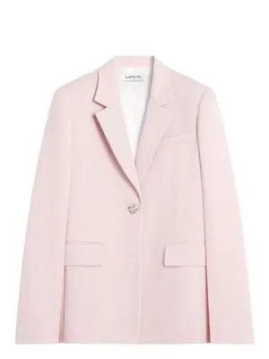 LANVIN Single-breasted Suit Jacket With Notch Lapel - Pink