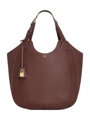 Celine Meo Bag In Calfskin - Chestnut