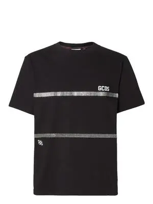 Gcds Embellished Crewneck T-shirt - Black