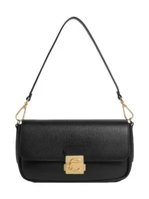 COCCINELLE C-me Lock Medium Shoulder Bag - Black
