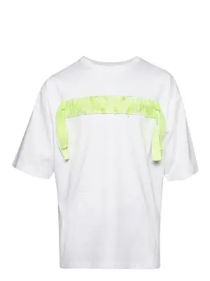 LANVIN Crazy Curb Lace Logo T-shirt - White